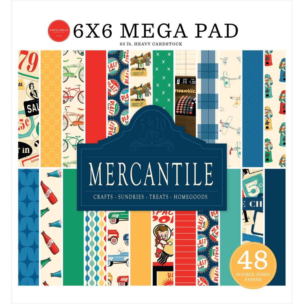 Carta Bella - Mercantile 6x6 Mega Paper Pad - 48 Sheets | All About ...