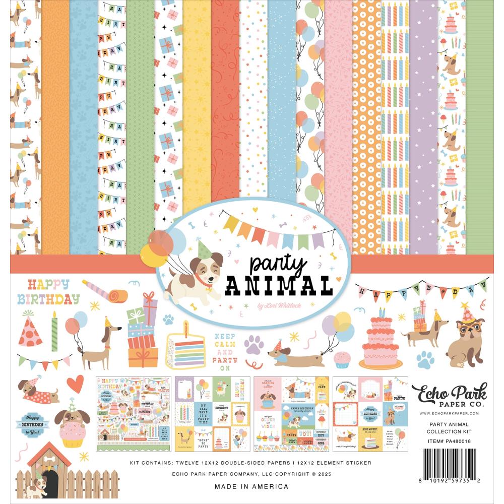 Echo Park - Party Animal 12x12 Collection Kit | All About Scrapbooks ...